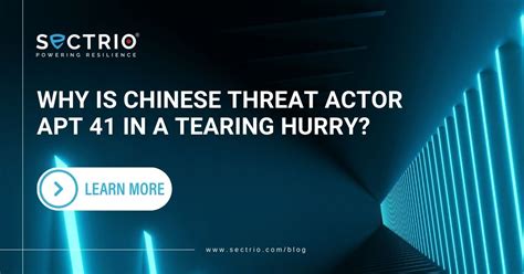 Sectrio On Linkedin Cybersecurity Apt41