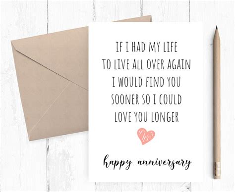 Romantic Anniversary Card Anniversary Card For Girlfriendwife