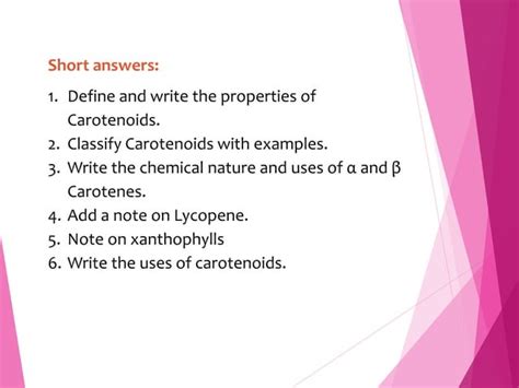 Carotenoids Definition Classification Properties Etc Pptx