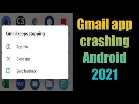How To Fix Gmail App Crashing Android YouTube