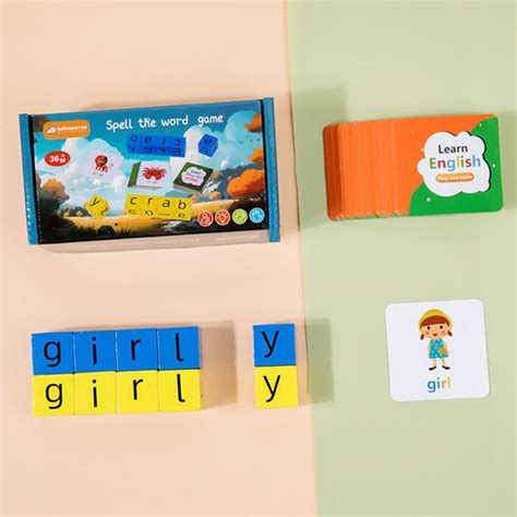 Reasoning Games Mental Exercises Wooden Card Word Spelling Toys Early