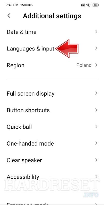 How To Change Language On REDMI HardReset Info