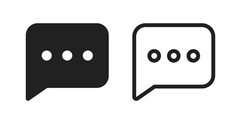 Message Text Chat Bubble Icons Vector Illustration 26309094 Vector Art At Vecteezy