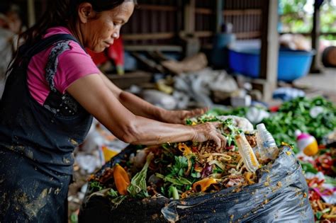 Premium Photo Woman Sorting Food In Pink Shirt