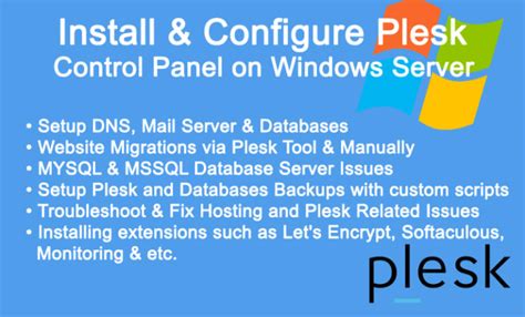 Install Configure Secure Or Fix Your Plesk Server Issues On Windows Server By Knightrider708