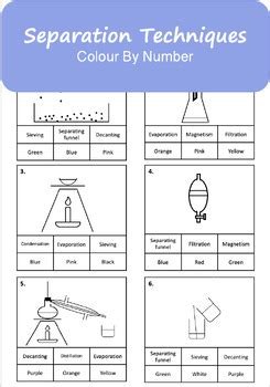 Separation Techniques Worksheet Practice And Learn