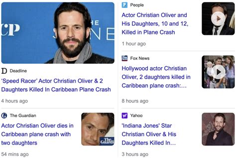 Speed Racer actor Christian Oliver and daughters killed in plane crash, January 4, 2024 ...