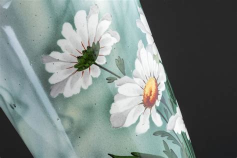 Ваза "Ромашки", фаянс, роспись, глазурь, Кировский завод строительного ...