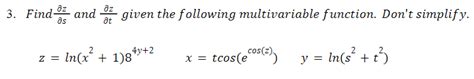 Solved Find Sz And Tz Given The Following Multivariable Chegg