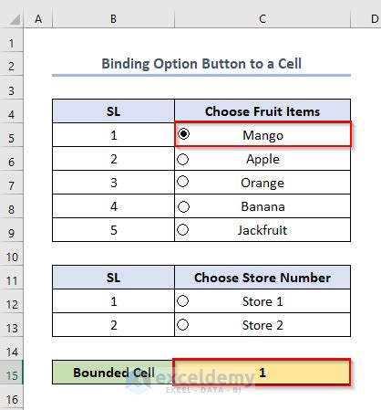 How To Add Option Button In Excel With Easy Steps ExcelDemy