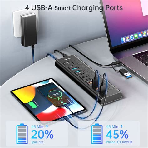 Acasis Type C Hub 11 портов Usb C Hub Multi Usb Splitter Dock Station Быстрая зарядка Usb 3 0