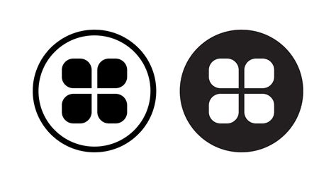 Menu Button Icon Vector Isolated On Circle Background 14399381 Vector Art At Vecteezy