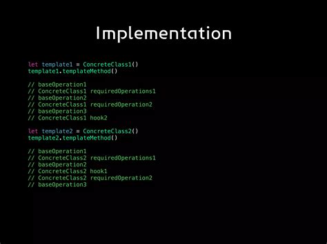 [swift] template method ppt