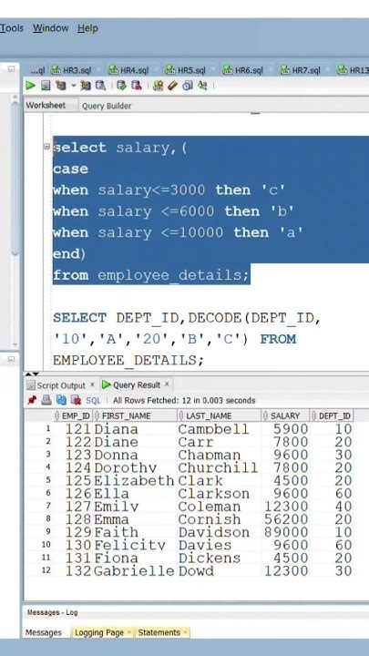 SQL DECODE AND CASE FUNCTION |SQL INTERVIEW QUESTIONS ANS - YouTube