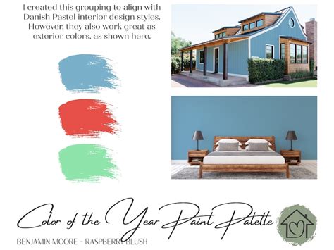 Color Of The Year Raspberry Blush Benjamin Moore Paint Palette Paint Color Schemes For