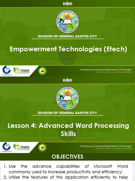l4 advance word processing skills pdf mail microsoft word