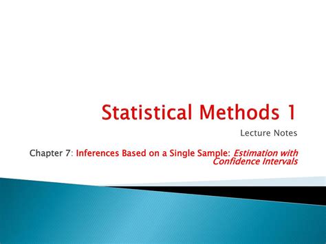 Ppt Statistical Methods 1 Powerpoint Presentation Free Download Id