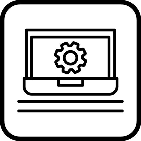 Laptop Setting Vector Icon 40231985 Vector Art At Vecteezy