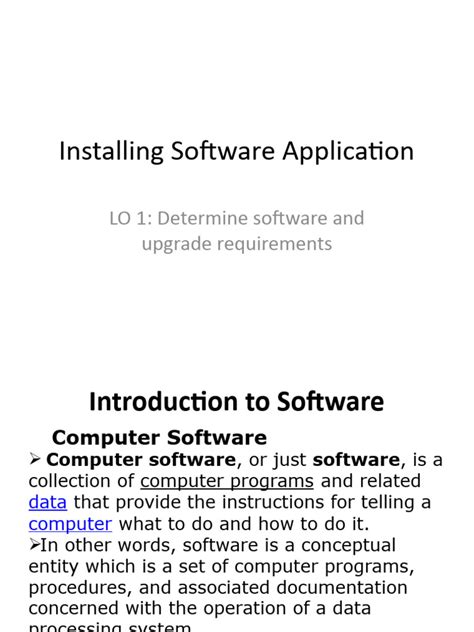 Installing Software Application Pdf