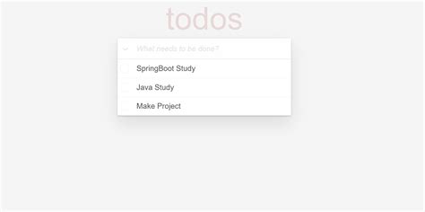 Todolist Springboot 프로젝트