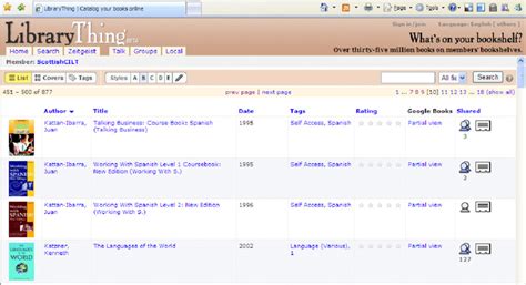 The Librarything Interface Download Scientific Diagram