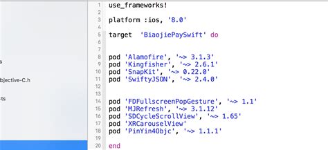 Swift 在swift中桥接oc文件（自己创建的类文件、第三方库文件） Xyq全哥 博客园