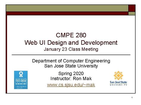 Cmpe 280 Web Ui Design And Development January