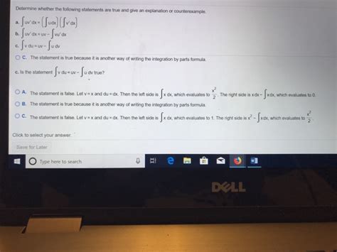 Solved Determine Whether The Following Statements Are True