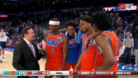 Highlight Sga Joined By Four Teammates In Postgame Interview After Beating The Suns Rnba