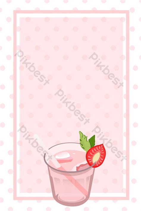 벡터 손으로 그린 밀크 티 음료 배경 Png Ai 무료 다운로드 Pikbest