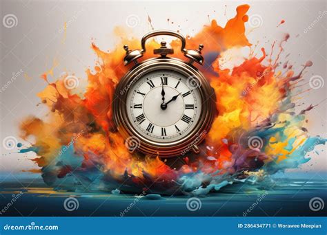 Time Management Reminder And Schedule Concept Generative Ai Stock Illustration Illustration
