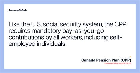 Canada Pension Plan CPP AwesomeFinTech Blog
