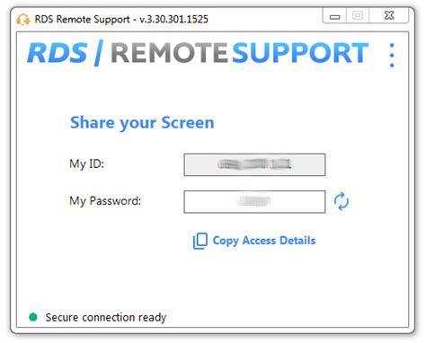 RDS Remote Support Documentation