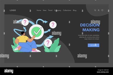 Decision Making Concept Contemplative Person Navigating Choices
