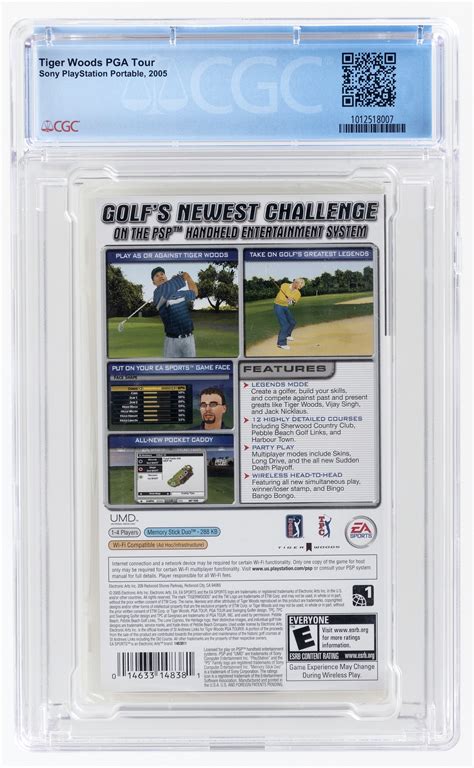 Hake S Playstation Psp 2005 Tiger Woods Pga Tour Y Folds A Cgc 9 4
