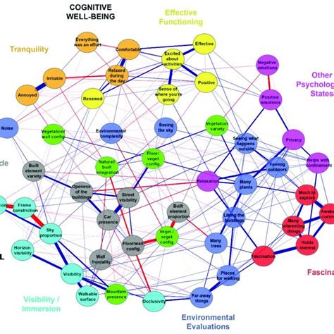 Regularized Partial Correlation Network Of The Contemplation Of Outside