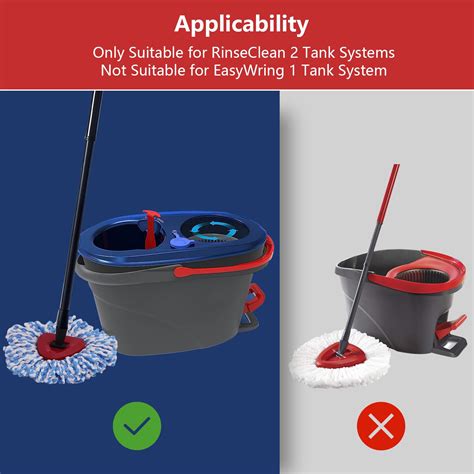 6 Pack Mop Head Replacement Compatible