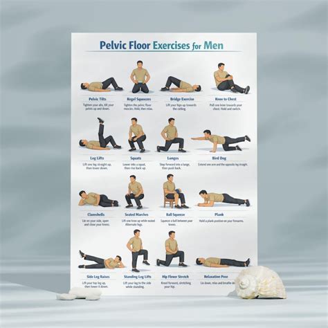 Printable Pelvic Floor Exercises For Men Pelvic Floor Workout Chart