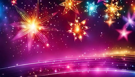Colorful Twinkle Background Premium Ai Generated Image