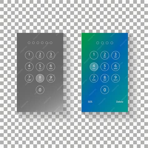 Premium Vector Screen Lock Authentication Password Smartphone
