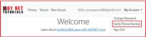 Verify Phone Number In ASP NET Core Identity Dot Net Tutorials