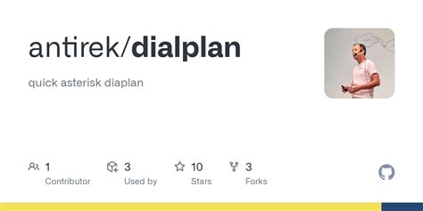 github antirek dialplan quick asterisk diaplan