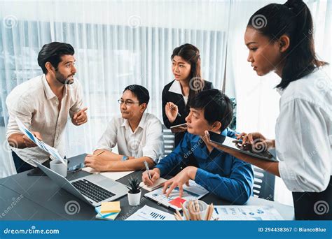 Data Analysts Team Of Office Worker Collaborate On Bi Dashboard