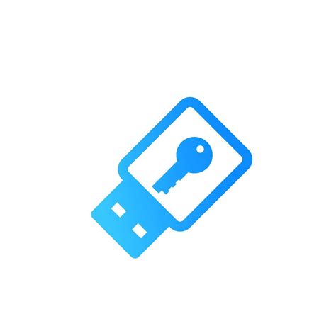 Usb Stick Security Key Icon On White 3062470 Vector Art At Vecteezy