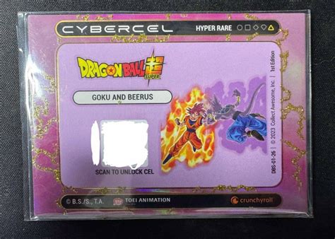 Super Saiyan God Goku And Beerus Cybercel Hyper Rare 1st Edition Ebay