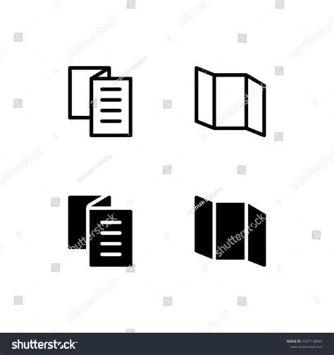 Leaflet Icon Design Leaflet Brochure Flyer Pamphlet Magazine Icon