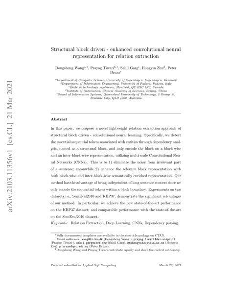 Pdf Structural Block Driven Enhanced Convolutional Neural
