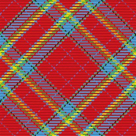 Seamless Pattern Of Scottish Tartan Plaid Repeatable Background With Check Fabric Texture