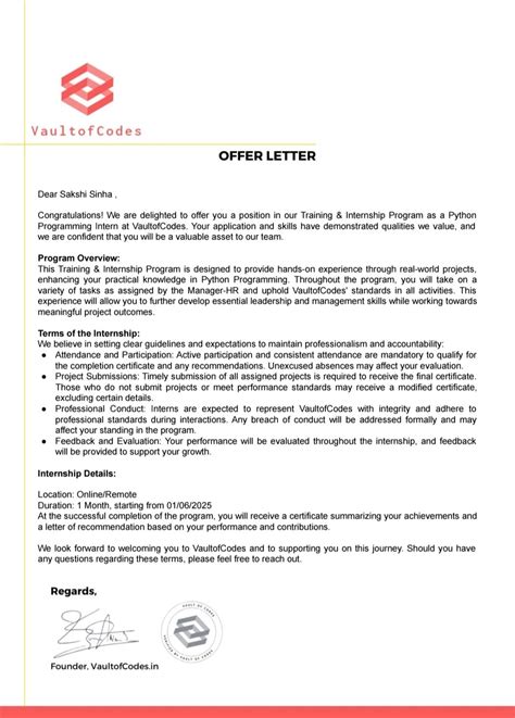 Internship Pythonprogramming Vaultofcodes Learningbydoing Sakshi Sinha 23 Comments