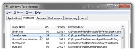 GameBar Exe Windows Process What Is It